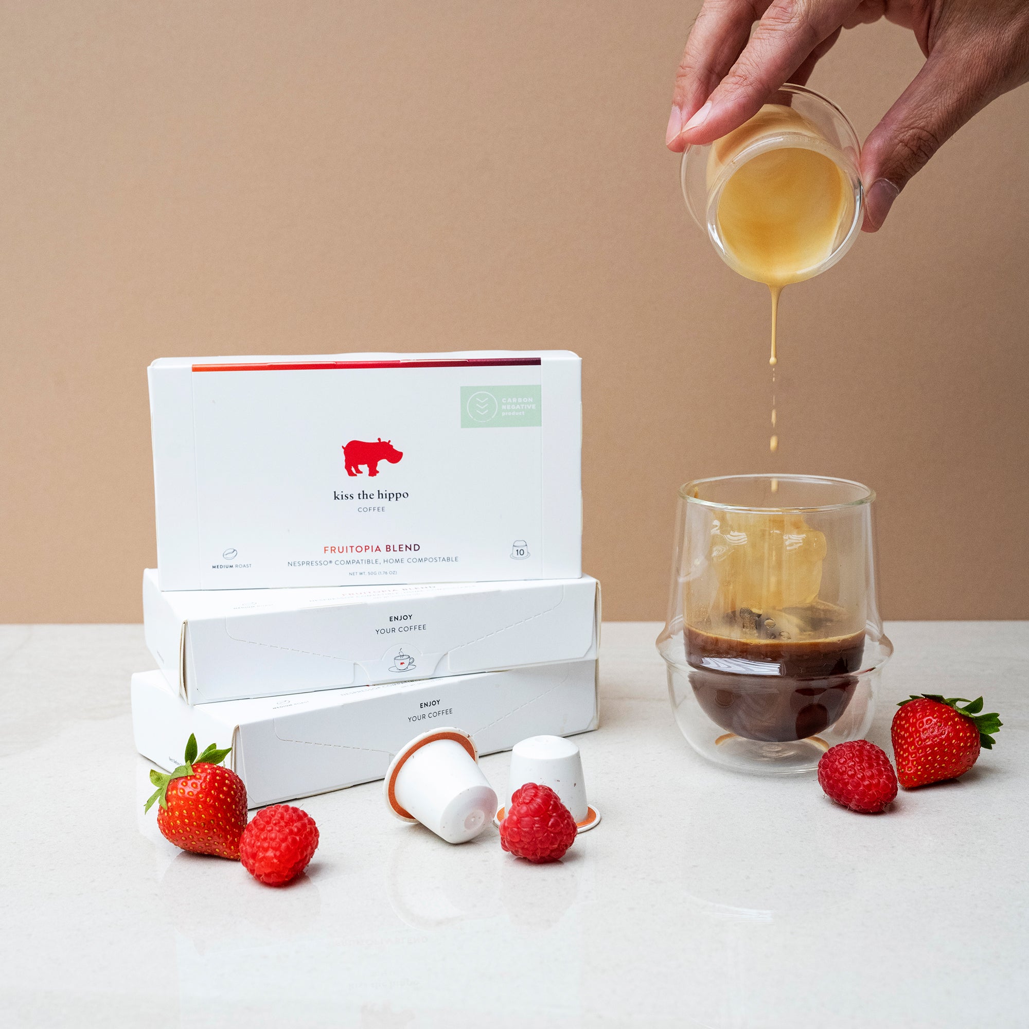 Fruitopia Blend - Specialty Coffee Pods - Nespresso® Compatible – Kiss the Hippo Coffee