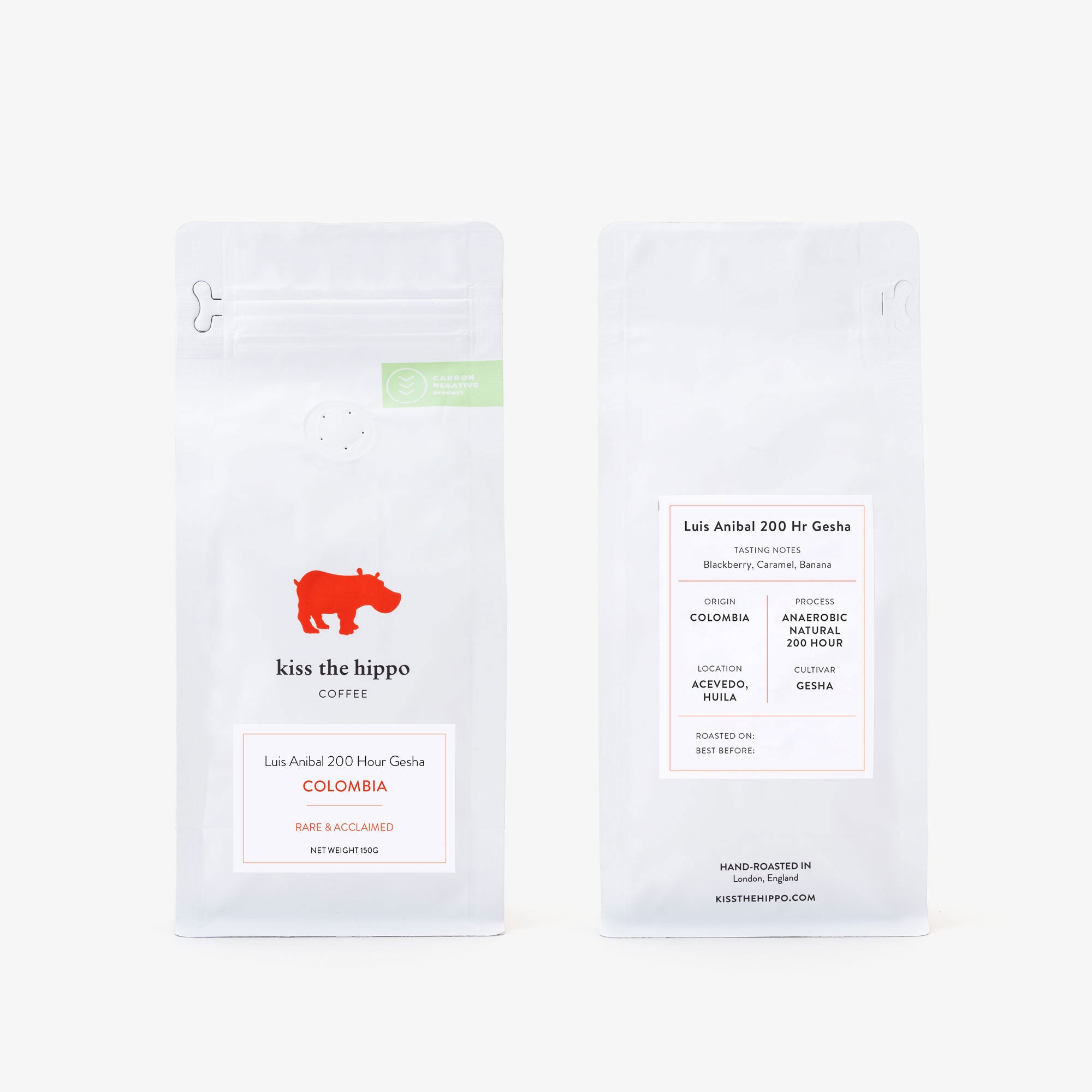 Colombian Single Origin Coffee, Luis Anibal 200 Hour Gesha – Kiss the ...